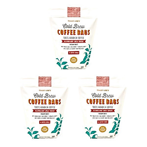 Trader Joes Cold Brew Coffee Bags - 12 Coffee Bags Total - 100% Arabica Coffee, Kilimanjaro Single Origin, Medium Roast
