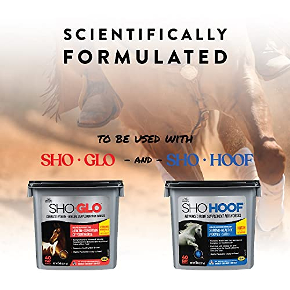 Manna Pro Sho-Flex Supplement for Horses | Formulated with MSM, Glucosamine, and Chondroitin | 5 Pounds