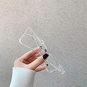 SZINTU iPhone 12 Mini Clear Case - Card Holder Slot, Slim Fit, Wireless Charging Compatible, TPU Shockproof Wallet Bumper