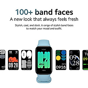 Xiaomi Redmi Band 2 Activity Fitness Tracker with 1.47" TFT Display, 14-Day Battery Life, Blood Oxygen, Heart Rate, Sleep & Stress Monitoring, 5 ATM Water Resistant, Fitness Watch for Men Women, Black