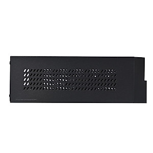 Goodisory MX01 SECC Fanless Mini ITX HTPC Chassis with 3.5" Hard Drive Bay and Vertical Stand Foot (Black)