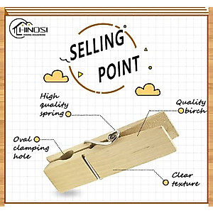 30pcs Large Wooden Clothespins, Sturdy and Heavy Duty Clothes Pins for Hanging, Outdoor, Crafts
