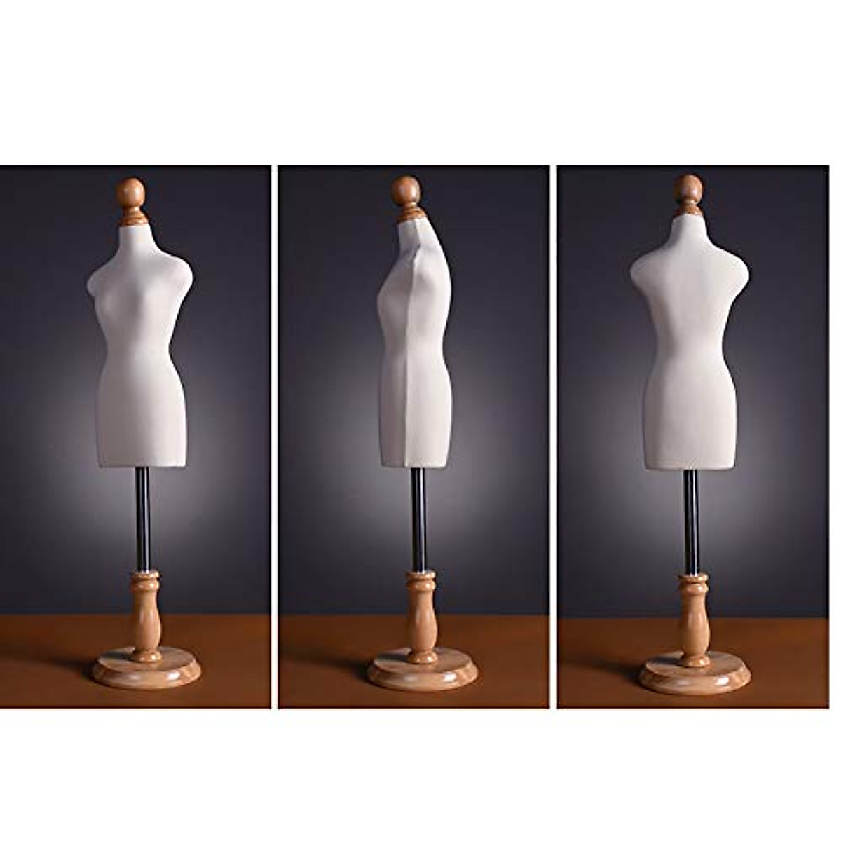 Tailors Dummy Mannequins 1:2 Scale Small Dressmakers Dummy Famale, Tailor Manikins Doll Dress Form Display, Dollhouse Accessories Decoration Dressform Mannequin