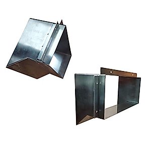 304 Stainless Steel Wall Mount Rectangle Open Rubbish Garbage Waste Trash Chute
