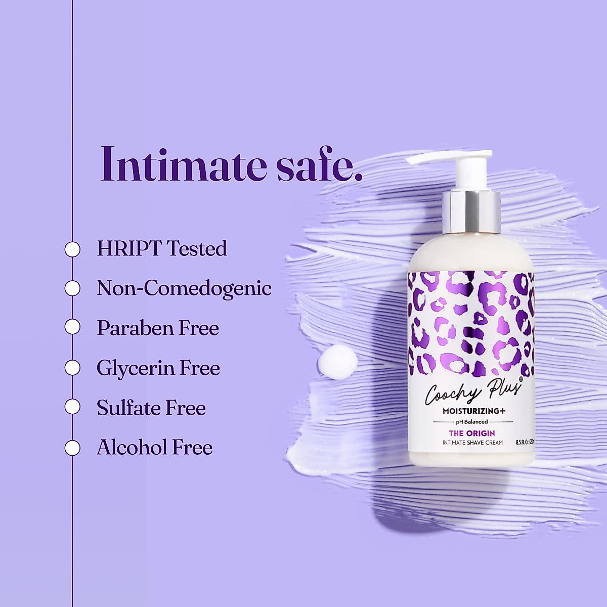 Coochy Plus Intimate Shaving Cream MOISTURIZING Plus The Origin for Pubic, Bikini Line, Armpit and More - Rash-Free with Patent-Pending Formula–Prevents Razor Burns & Bumps, in-Grown Hairs, Itchiness