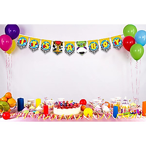 Baby Shower Decorations for Boy, Its A Boy Banner for Baby Shower, Its A Boy Banner Bunting Christening Baby Shower Garland, Toy Theme Story Baby Shower Banner for Boy, Boys Bday Banner Party Favors