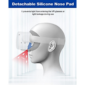 VR Accessories for Oculus Quest 2 Face Pad, Fitness Facial Interface Foam Replacement, with 2 x Foam Replacement and Air-Circulation Design