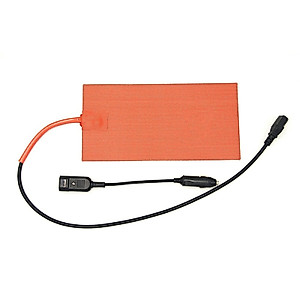 FASTROHY 12V 100W Silicone Heating Pad Mat Quick Heater with Detachable Power Cable for Food Delivery Bag 5.98X11.97 Inches