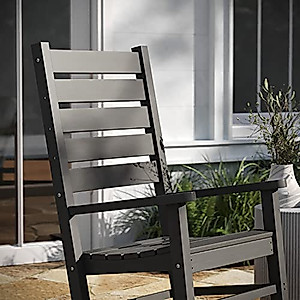 Taylor & Logan Morrison Rocking Chair with - All-Weather - Indoor/Outdoor Gray