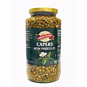 Supremo Italiano Capers, Non Pareilles, 32 Oz (22 Oz Drained) 1 Jar