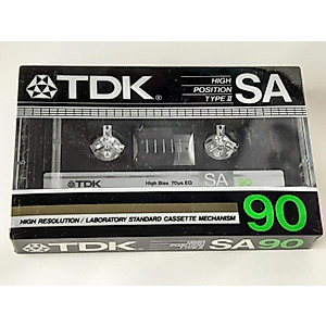TDK SA 90 minute Super High Resolution Type II Audio Cassette Tape