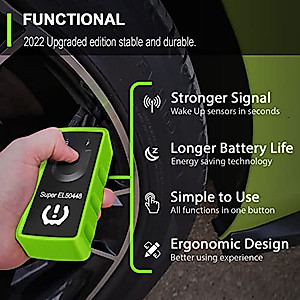 JDIAG 2IN1 TPMS Relearn Tool Super EL50448 for GM and Ford Tire Pressure Monitor Sensor TPMS Reset Tool 2023 Edition