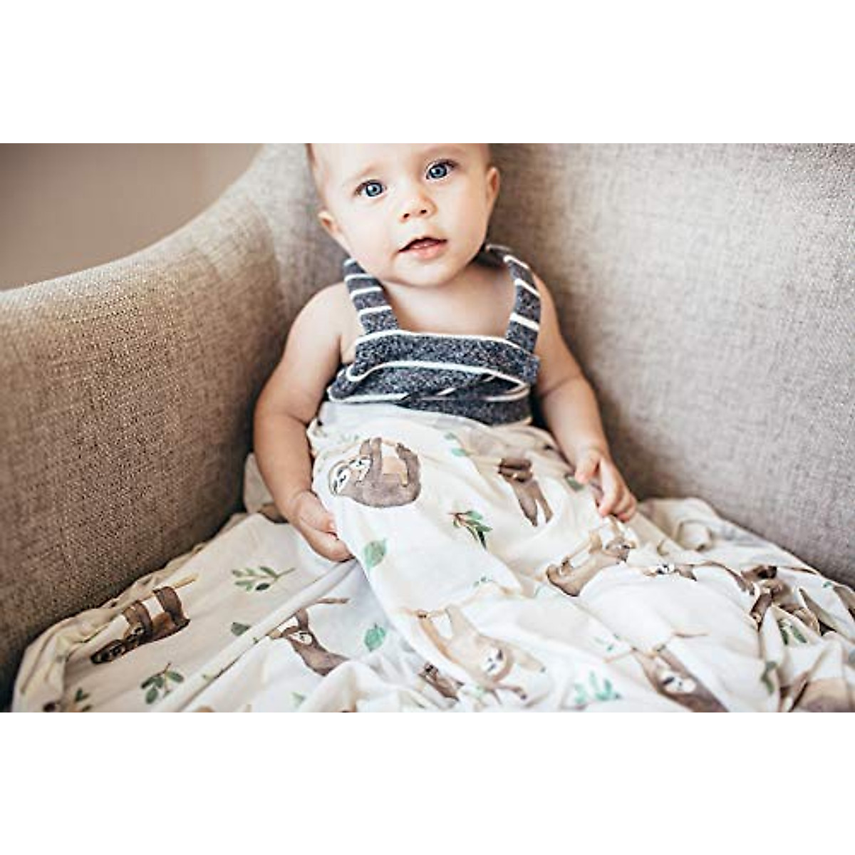 Copper Pearl Large Premium Knit Baby Swaddle Receiving Blanket Noah