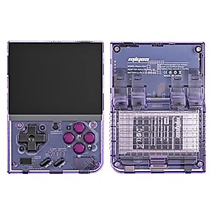Miyoo Mini Plus Handheld Game Console Built-in 5000 Games, 3.5-Inch 32G Retro Arcade Video Gaming Console Miyoo Emulators for Adult Kid, Support Wi-Fi , Cortex-A7 Processor - Purple