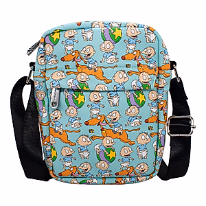 Nickelodeon Bag, Crossbody, Rugrats, Tommy Pickles & Spike Poses, Vegan Leather