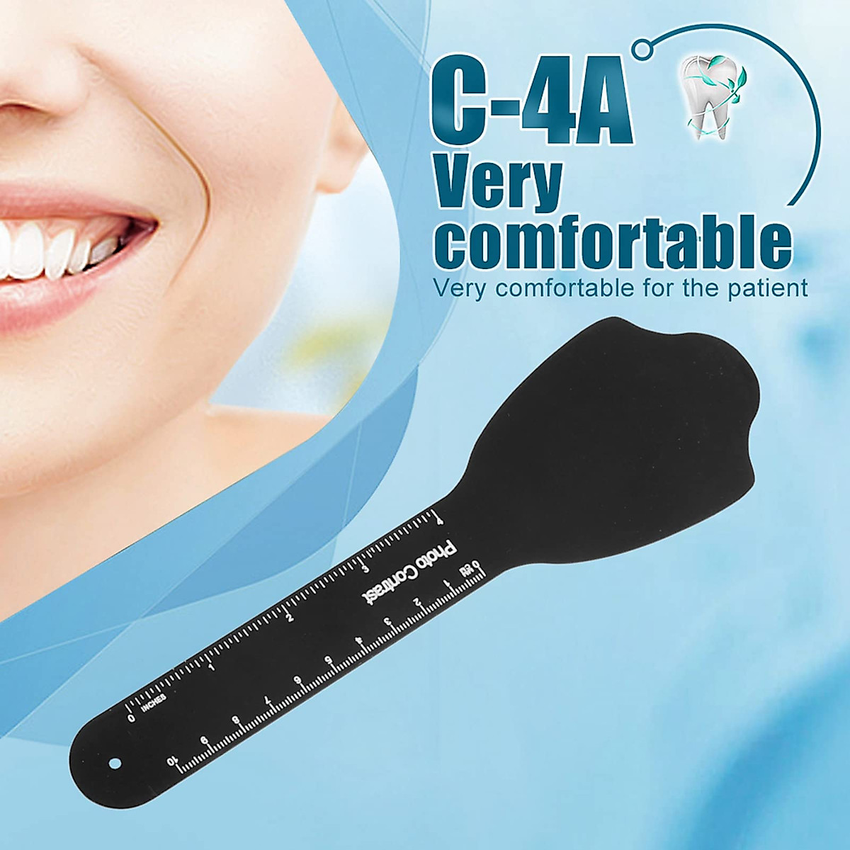 Dental Photography Black Background, PVC Photo Backdrop Board Portable Plate Contrast Image Oral Intraoral Orthodontic Photographic Tooth Shooting Contraster for Teeth Whitening Orthodontic Tool(C-4A)