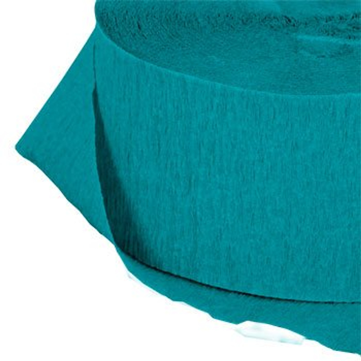 Teal Crepe Paper Streamers, 2 Rolls, 145 FT Total, Made in USA!
