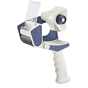 Uline Industrial Plus Shipping Packaging Tape with Top Gun Dispenser, with Two 2 Inches X 55 Yd