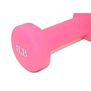 Piedrunner Dumb Bell 4Lbs 2PCS, Neoprene Plastic Immersion Coated Steel Core, Hand Weights, Yoga Training Equipment, Sports Training Accessories, Dumb Bell 4 Pounds 1 Pair