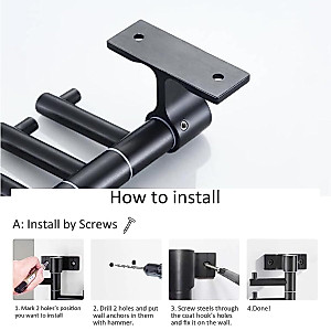 Swivel Coat Rack with Multiple Hooks for Bathroom and Wall Mount - Heavy Duty Towel Rack with Vertical Swivel Arms, Hat and Key Holder Hanger (Silver, 3 Arms)