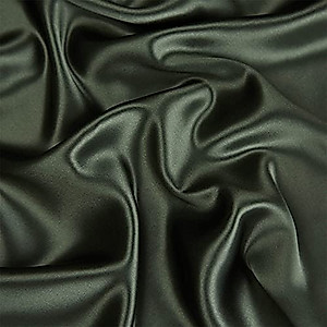 DISANGNI 100% Mulberry Silk Silk Pillowcase, Used for Hair and Skin, Envelope Type, Silk on one Side and Tencel on The Other Side, Count 600, 1pc (Green, Queen(50x75cm))