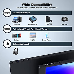 ZSCMALLS Portable Monitor 17.3 Inch 144Hz 1080P FHD Gaming Monitor USB-C HDMI Computer Display HDR IPS Laptop Screen Extender with Smart Cover/Speakers for Laptop PC Mac Phone PS3 4/5 Xbox Switch