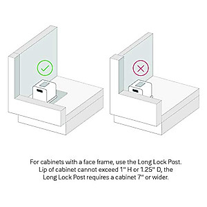 Yale Smart Cabinet Lock - Secure medicine, liquor, cleaning supply and other cabinets. Child proof. Magnet and key free access with your phone or Apple Watch