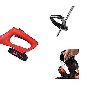 Weed Eater String Battery Powered,Weed Wacker Battery Powered Add Brush Cutter Blade,Lawn Edger Yard Tools Grass Cutter Craftsman Hedge Trimmer Cordless