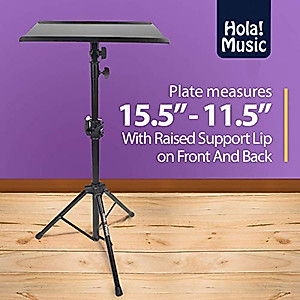 Hola! Music HPS-290B Professional Tripod Projector Mixer Stand, Black