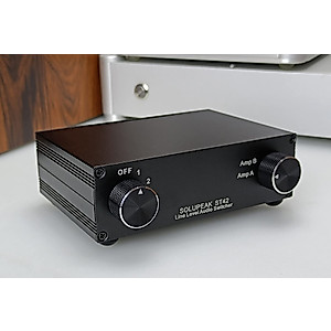 SOLUPEAK ST42 4-Way RCA Audio Switch Source Signal Input switcher selector Splitter Box (4 in 2 Out)