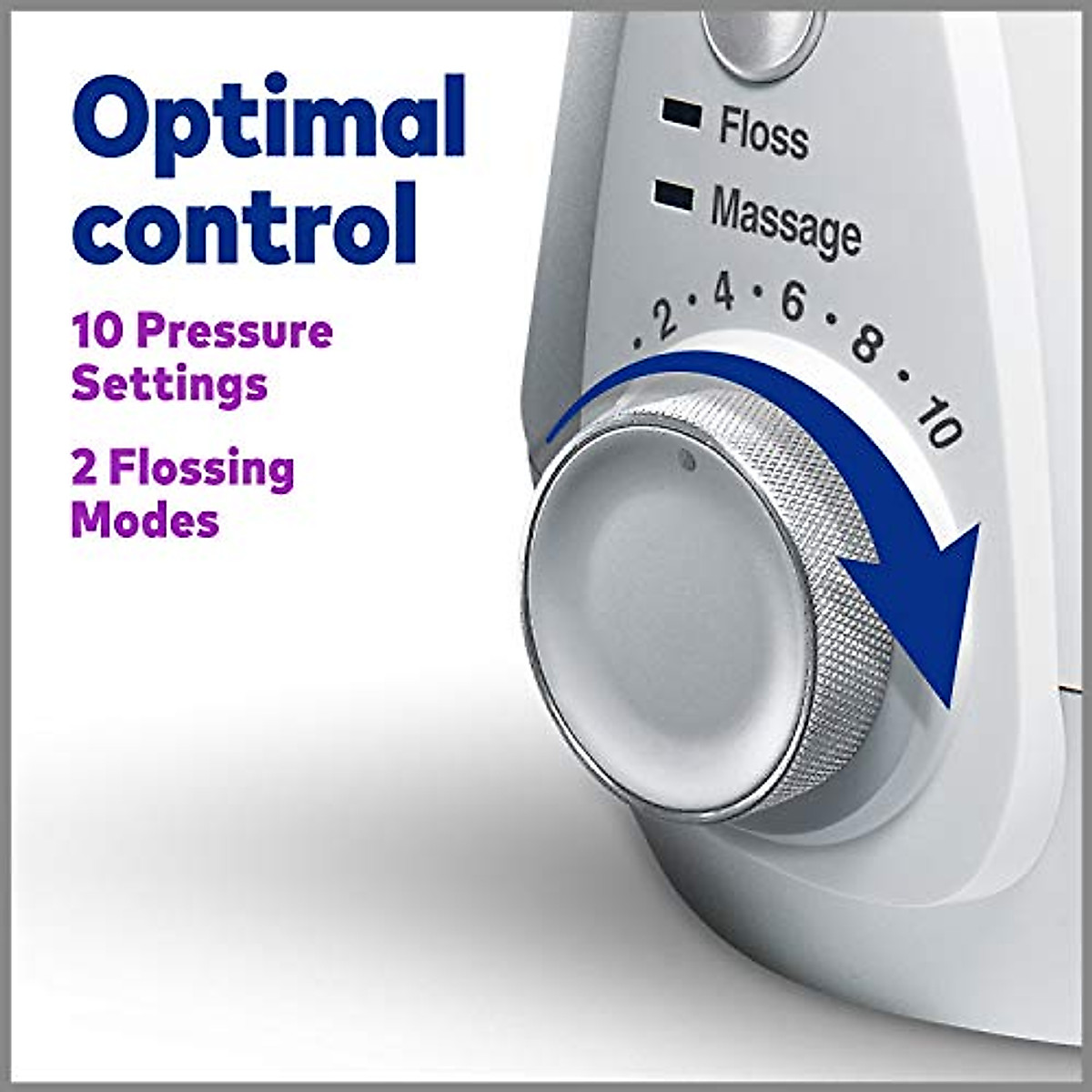 Waterpik Whitening Water Flosser, White (WF 05) Electric Oral Irrigator Flosser Whitens Teeth Gently