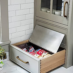 Yanxia 6 Pack 5" Center to Center Antique Brass Cabinet Handles - Classic Reflections Kitchen Hardware