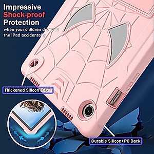 Tablet Case Cover Tablet Children's Case for Samsung Galaxy Tab A8 10.5" X200 / X205 (2021),Protective Cover Shockproof and Resistant Case with Built-in Holder+Shoulder Strap Full Protective Case (Co