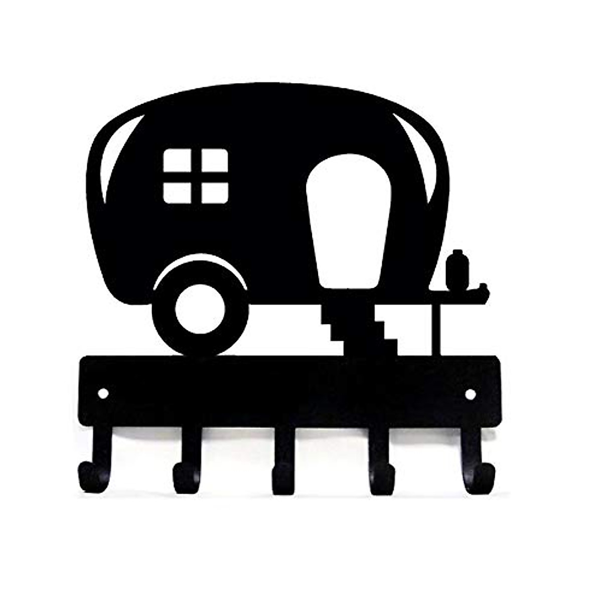 The Metal Peddler Camper Key Rack Holder for Wall - Small 6 inch Wide - Made in USA; Camper Accessories