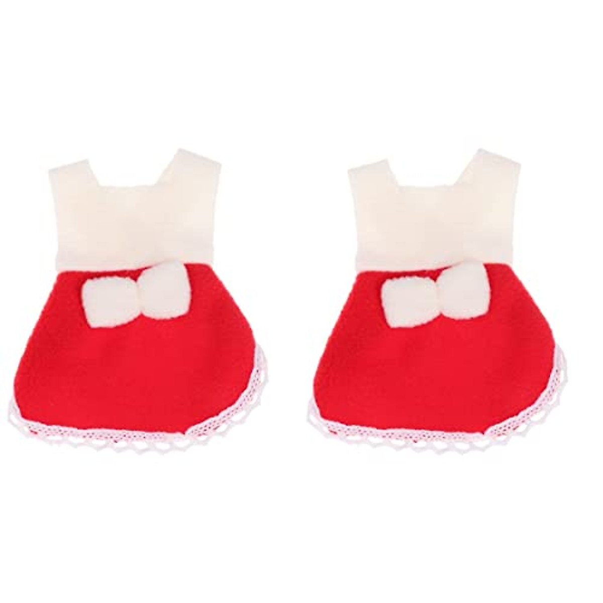 Pet Skirts 2pcs Photo Squirrel Adorable Guinea-Pig Skirt Chinchilla Skirts Fashion Home Pet Hamster Size Outfits Xs Red Small Costume Christmas Party Rabbit Animal Clothes - Dress
