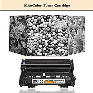 MitoColor 2 Pack DR-400 Drum Unit Compatible for Brother DR400 Replacement for DCP-1200 1400 HL-1230 1250 1435 1440 1450 1470N MFC-8300 8600 8700 9700 9800 IntelliFax-4100e 4100 5750 5750e Printer