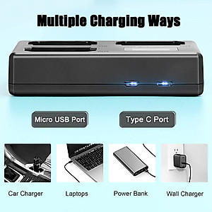 JYJZPB 3 Pack NP-FZ100 Replacement Battery for Sony A7III, A7IV, A7R III, A9, A6600, A6700, A9S, A7R3, A7S III, A7R III, and Triple Sony Battery Charger for Sony NPFZ100 Z-Series Battery Pack