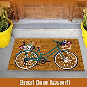Home Expressions Welcome Mat, Door Mat, Durable, Washable, Stain-Resistant, Kitchen, Printed Outdoor Coir I Natural Fibers for Indoor or Outdoor Use Mat 18"x30" (HW-1527)