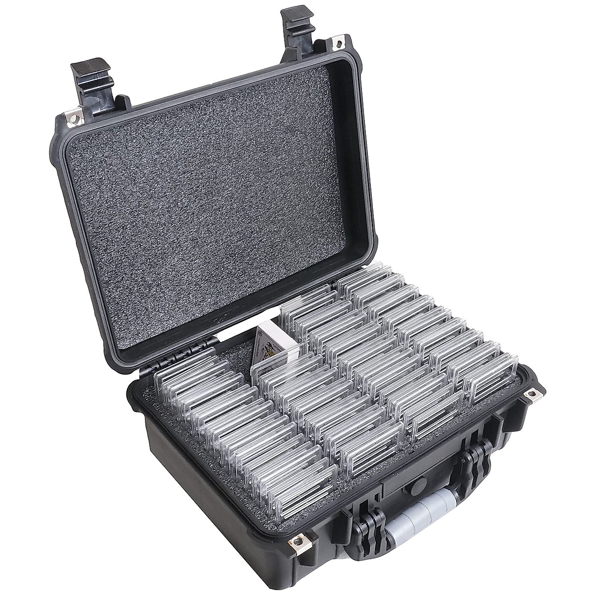 Case Club 72-132 Graded Card Slab Carrying Case- Fits PSA/BGS/FGS/ & More Graded Slabs - Sports/Trading Collector Box fits Pokemon/MTG/Baseball- Travel Holder for Slabs/Sleeves/Loose Cards