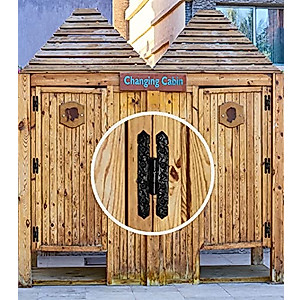 Akatva Cabinet Hinge Set - 4-Piece Cabinet Hinges for Wooden and Metal Cabinets, Cabinets - Antique Iron Cabinet Door Hinges Hardware Kit - Easy Setup Indoor, Outdoor Cabinet Door Hinge Set