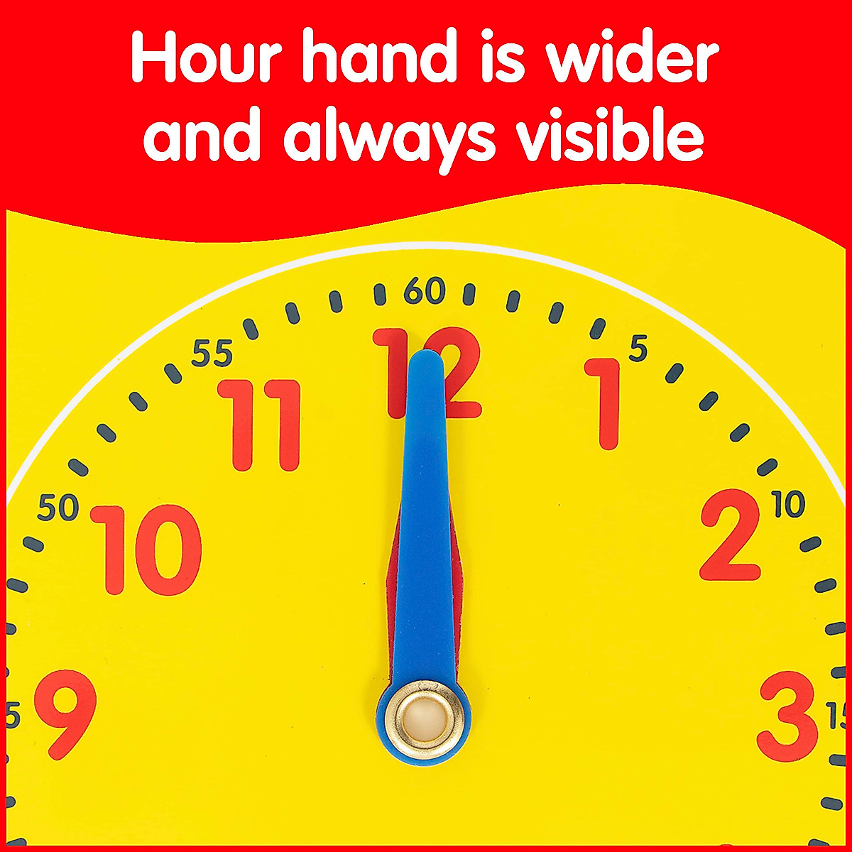 Learning ADVANTAGE-25615 edx Education Write-On/Wipe-Off Clock Dials - Set of 5