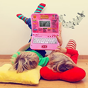 LESHITIAN Kids Laptop, Children’s Educational Learning Computer, 65 Learning Modes, LCD Screen, Keyboard and Mouse Included