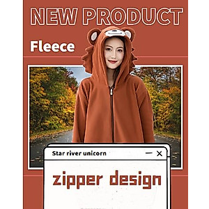 Unimyst Unisex Kids Bear Onesie Pajamas, Polar fleece Role Playing Animal One Piece Halloween Costume Pajamas Home Clothing