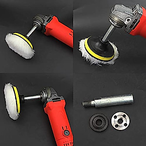 Grinder Extension Shaft, 3pcs Angle Grinder Extension Connecting Rod, Thread Rotary Extension Shaft Set, Angle Grinder Extender Lengthen Rod for 3/8" (Metric M10) Thread Arbor