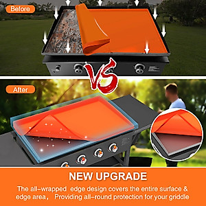 Silicone Griddle Mat for Blackstone, 36 Inch Blackstone Griddle Cover, Upgraded Full-edge Blackstone Griddle Accessories, Griddle Cover for Blackstone Reusable, Protect Griddle from Dirt & Rust