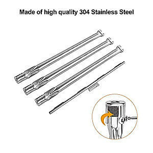 7636 Flavorizer Bars and 69787 Burner Tube for Weber 7636 69787, 15.3'' Flavorizer Bars and Burner Tube Kit for Weber Spirit I & II 300 Series,E-310,E-320,E-330,S-310,S-320,S-330 with Front Control