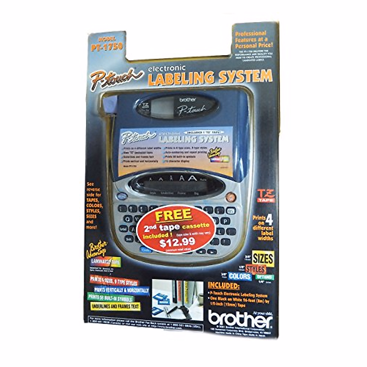 Brother P-Touch PT-1750 Electronic Labeling System