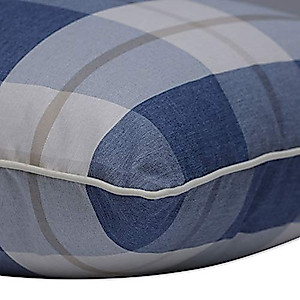 Pillow Perfect Outdoor/Indoor Branson Lapis Throw Pillows, 18.5" x 18.5", Blue 2 Count