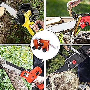 HOJILA Chainsaw Sharpener, Portable Chain Saw Sharpening Jig Kit, Suitable for All Kinds of Chain Saws and Electric Saws