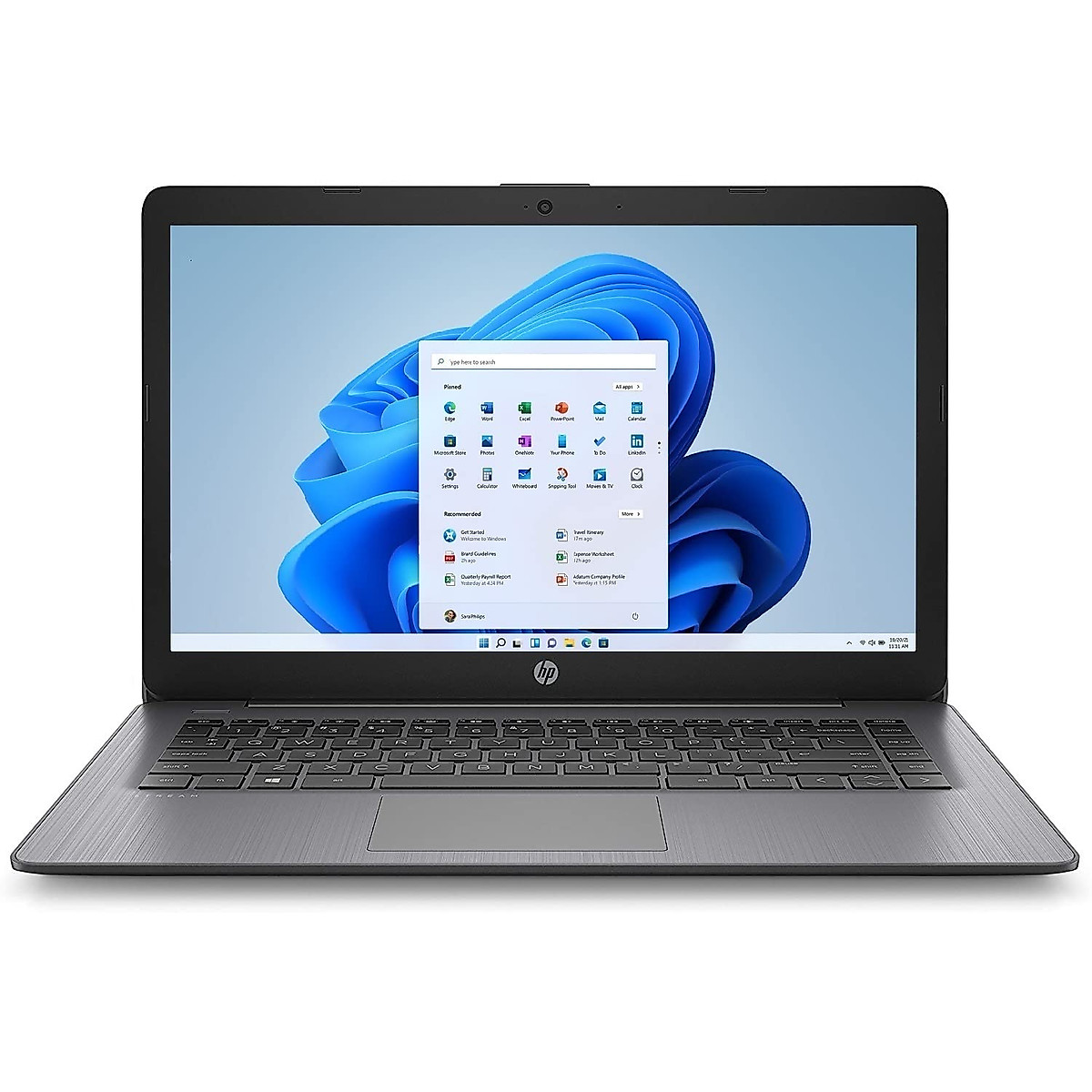 HP 2022 Stream 14" HD Display, Intel Celeron N4000 Dual-Core, 4GB DDR4 Memory, 196GB Storage (64GB eMMC+128GB Card), HDMI, WiFi,Webcam, Bluetooth, 1-Year Microsoft 365, Win 11 Home S, Brilliant Black